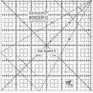 Sew Square 6 Ruler by Sew Kind of Wonderful - Etsy
