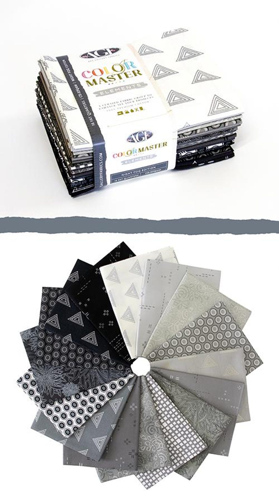 Color Master Elements Night Fog Fat Quarter Bundle by Art Gallery ...