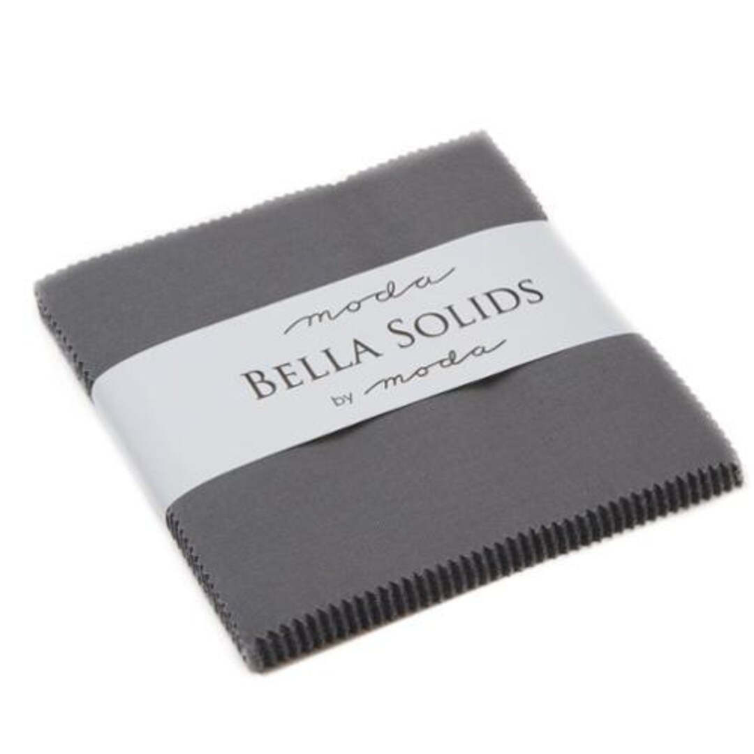 Bella Solids Charm Pack - Graphite (9900PP-202) by Moda - Etsy