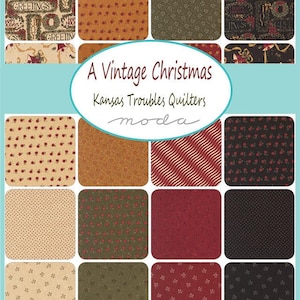 A Vintage Christmas Charm Pack by Kansas Troubles Quilters 9780PP for ...