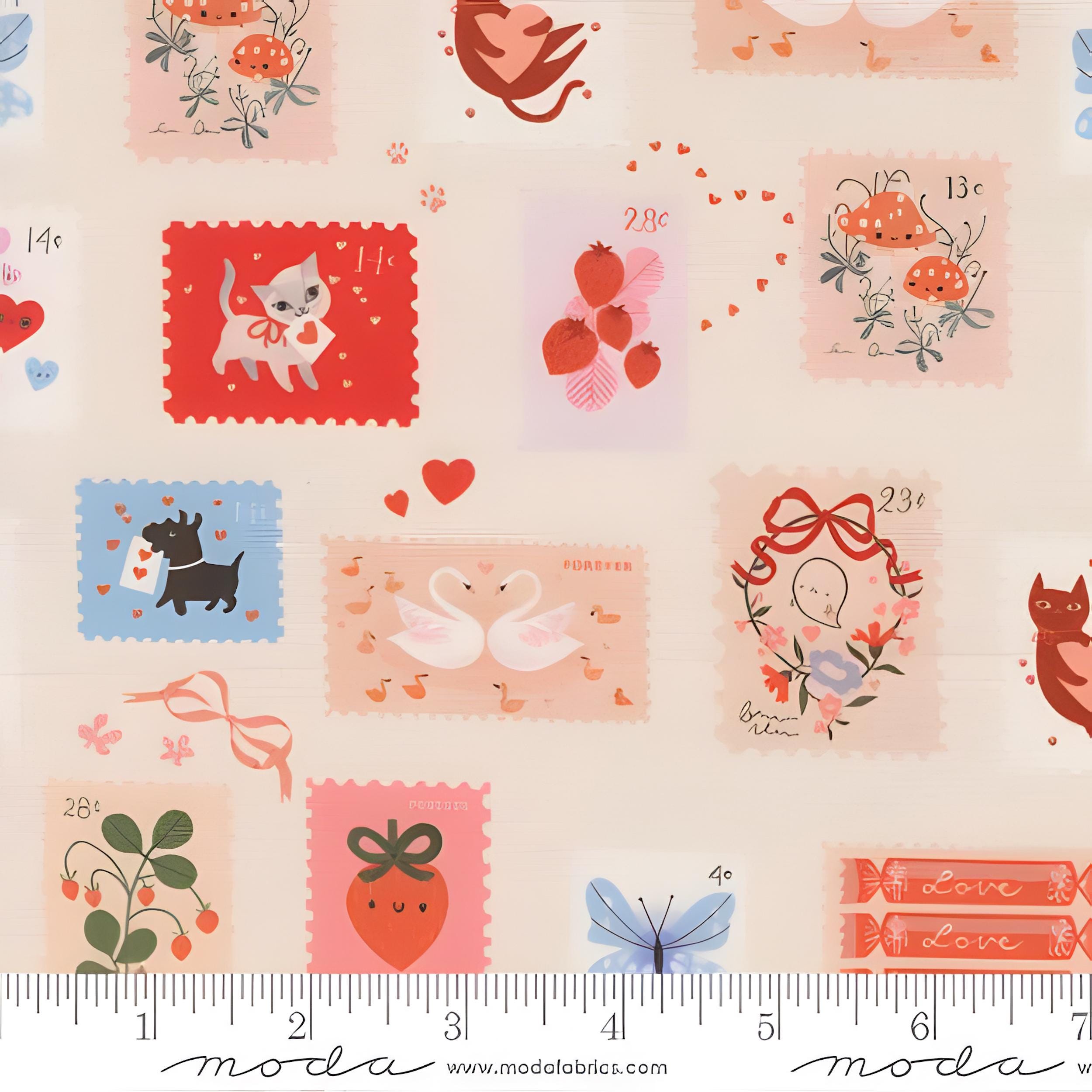 Funny Valentine Charm Pack by Lizzy House for Moda | 42 Assorted 5 ...