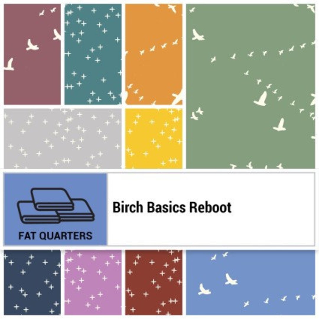 Preorder: Birch Basics Reboot Fat Quarter Bundle 10 Pieces Certified ...