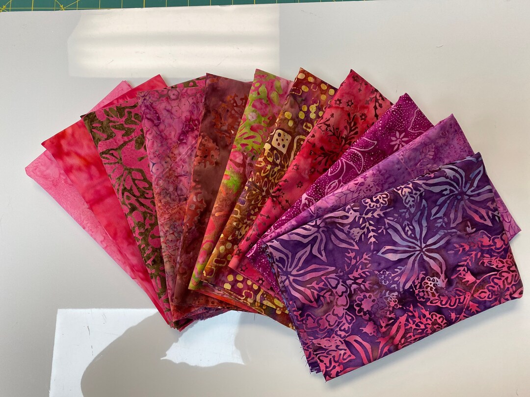 Pink Magenta Batik Half Yard Bundle by Modern Quilter 11 Prints - Etsy