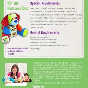 Kip the Keepsake Dog by Funky Friends Factory - {paper Pattern} - Etsy