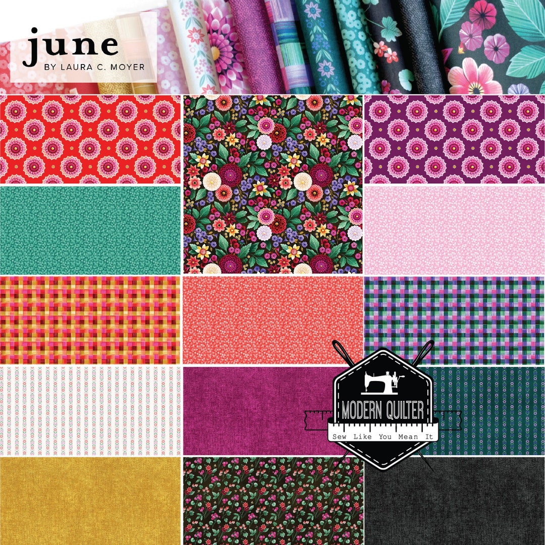 June by Figo Fabrics Fat Quarter Bundle | 14 Prints - Etsy