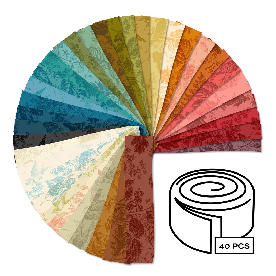 Vermont Fabric Strip Roll (jelly Roll) by Edyta Sitar for Laundry ...
