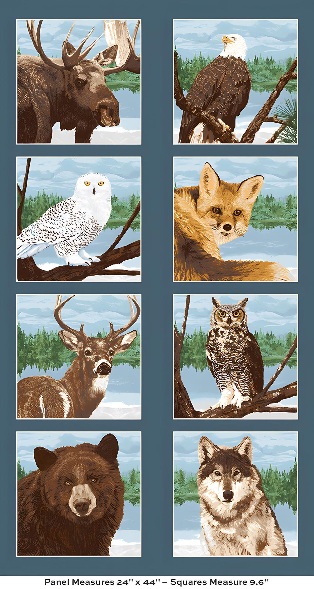 Preorder: in the Wilderness Panel Blue by Two Can Art-june 2026 - Etsy UK