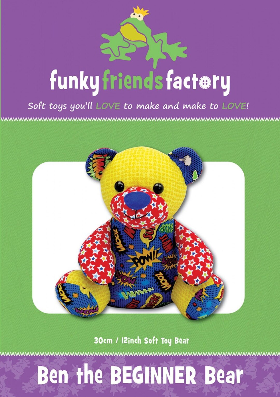 Ben the Beginner Bear by Funky Friends Factory - {paper Pattern} - Etsy