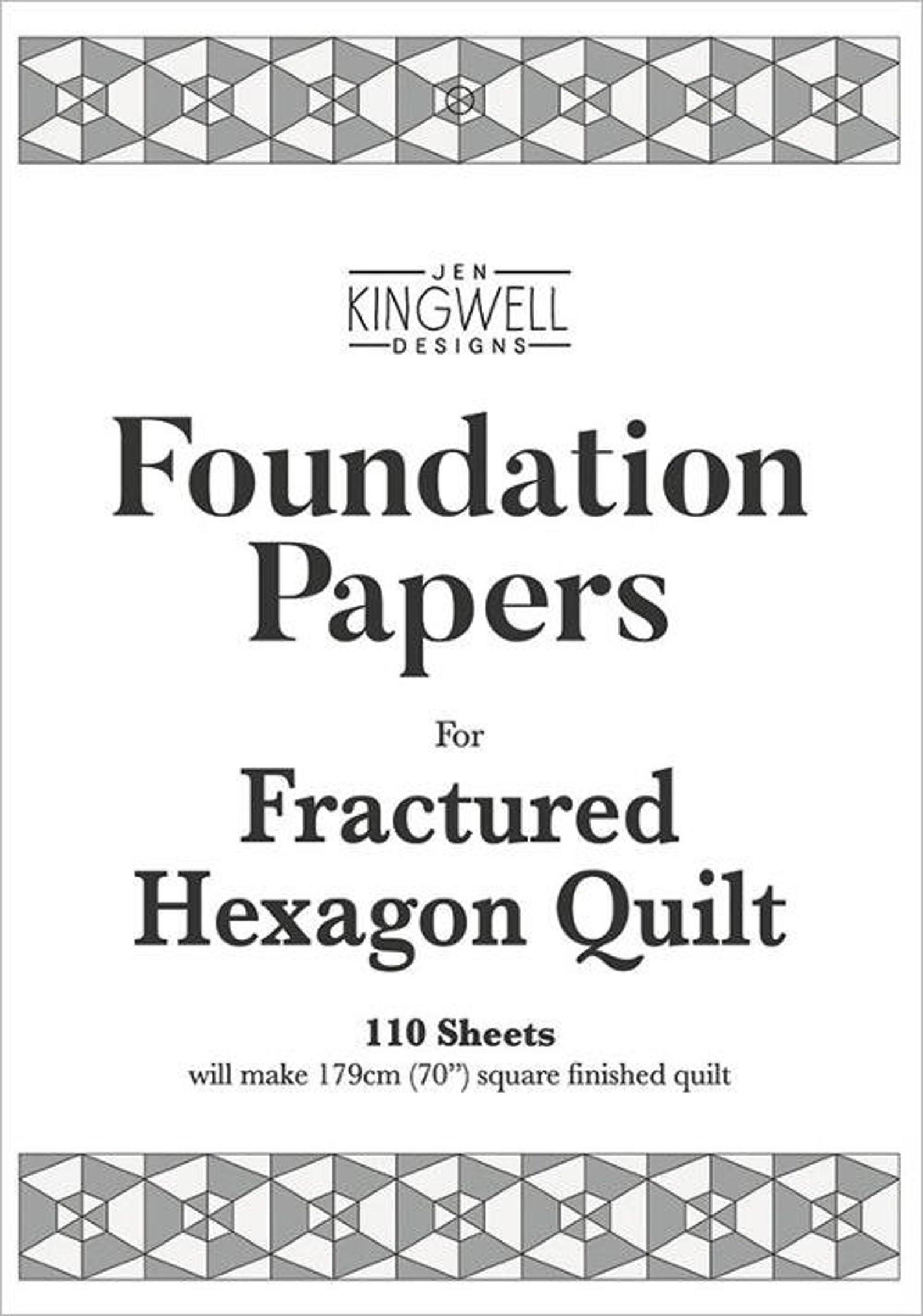 Fractured Hexagon Quilt Foundation Papers by Jen Kingwell - Etsy