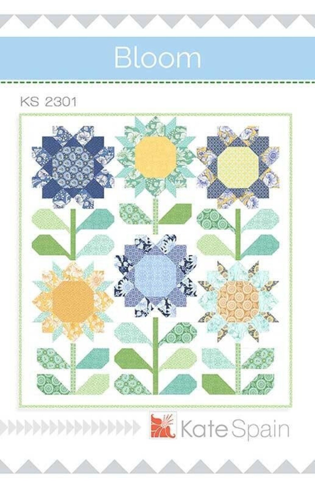 Bloom Quilt Pattern by Kate Spain | Paper Pattern - Etsy
