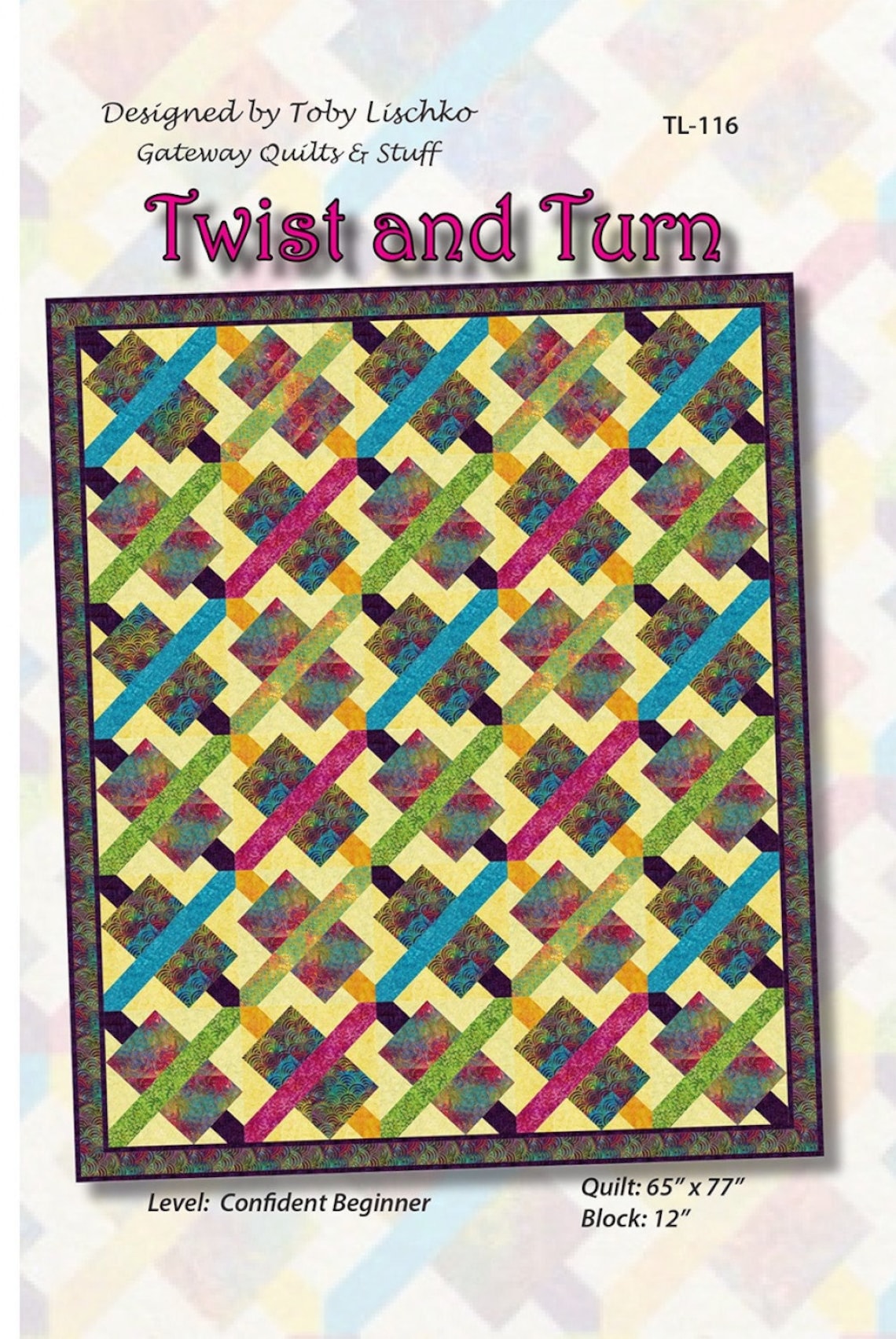 Twist and Turn by Toby Lischko paper Pattern - Etsy