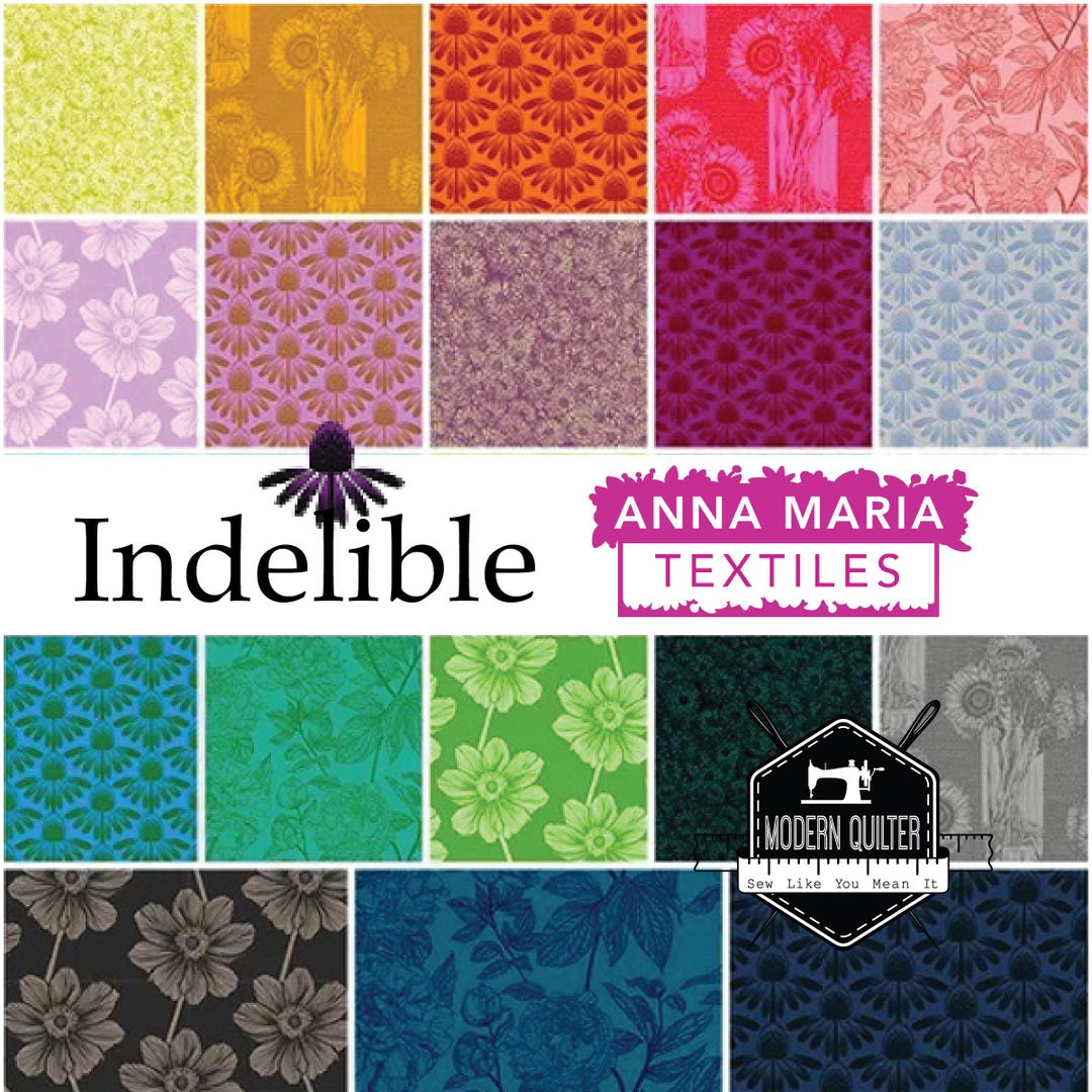 Indelible Ten Squares (layer Cake) by Anna Maria Horner for Northcott Fabrics | 42 Assorted 10 ...