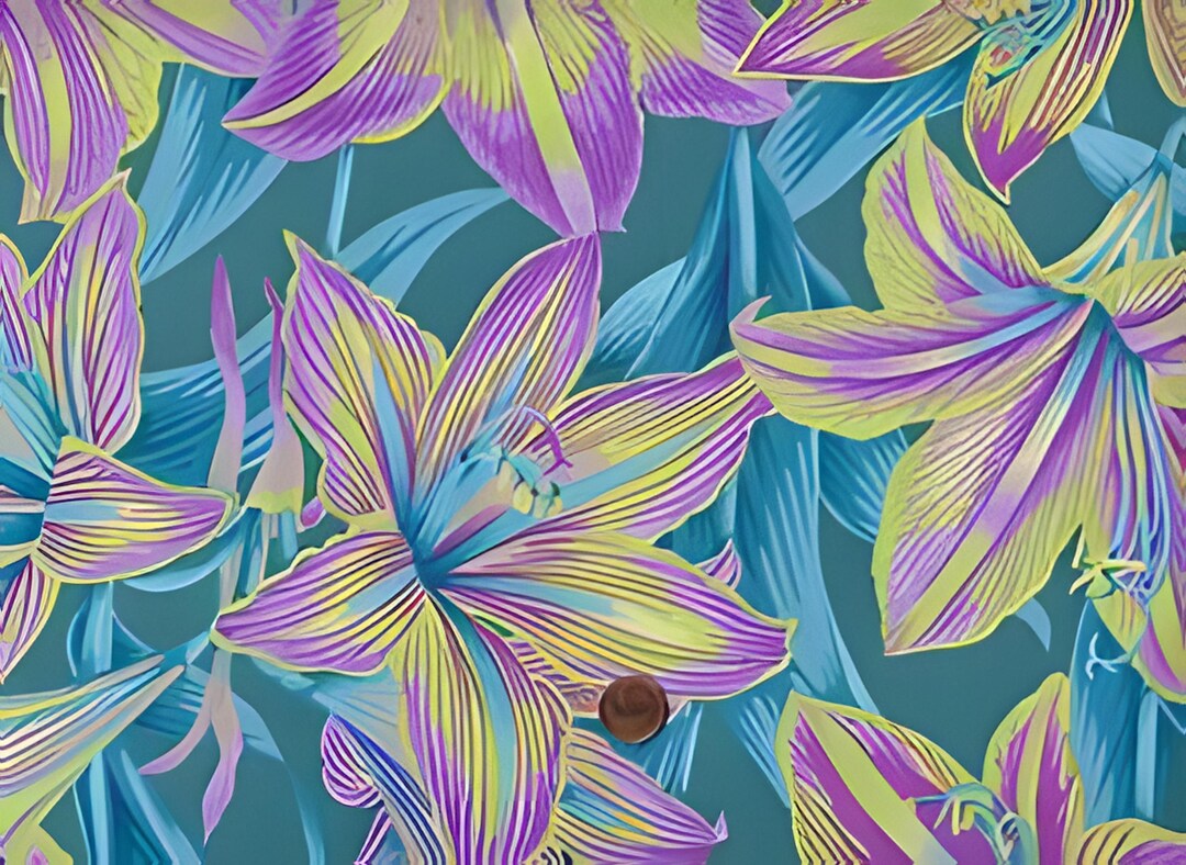 Phillip Jacobs Amaryllis in Multi for Free Spirit Fabrics - Modern ...