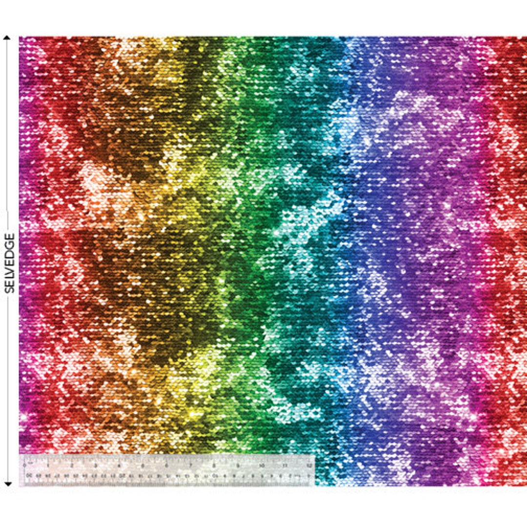 Rainbow Sequins 108" Wideback by Windham | Sold in Half Yard Increments ...