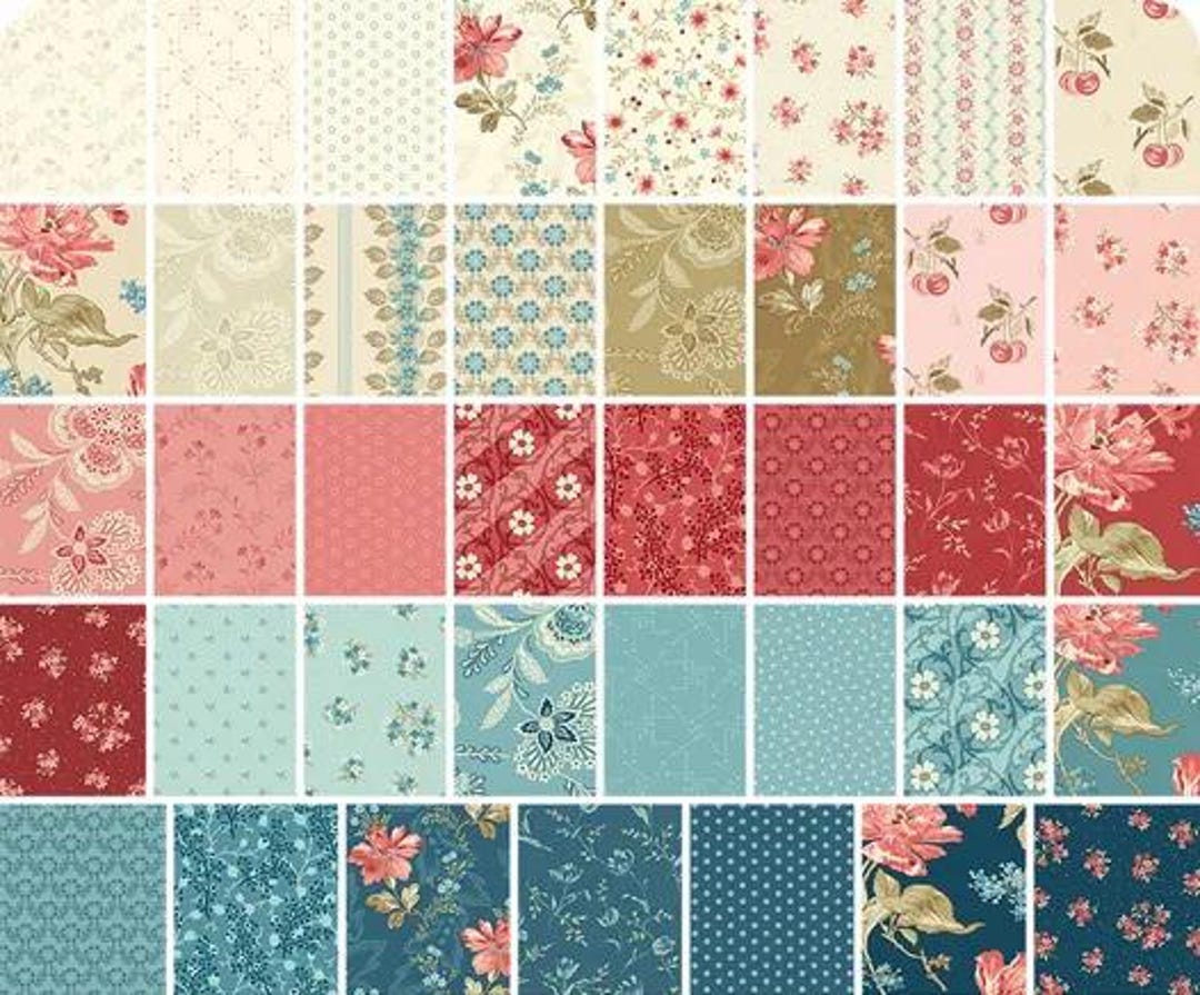 Lighthouse Precut Fat Eighth Bundle by Laundry Basket Quilts | 39 Prints - Etsy