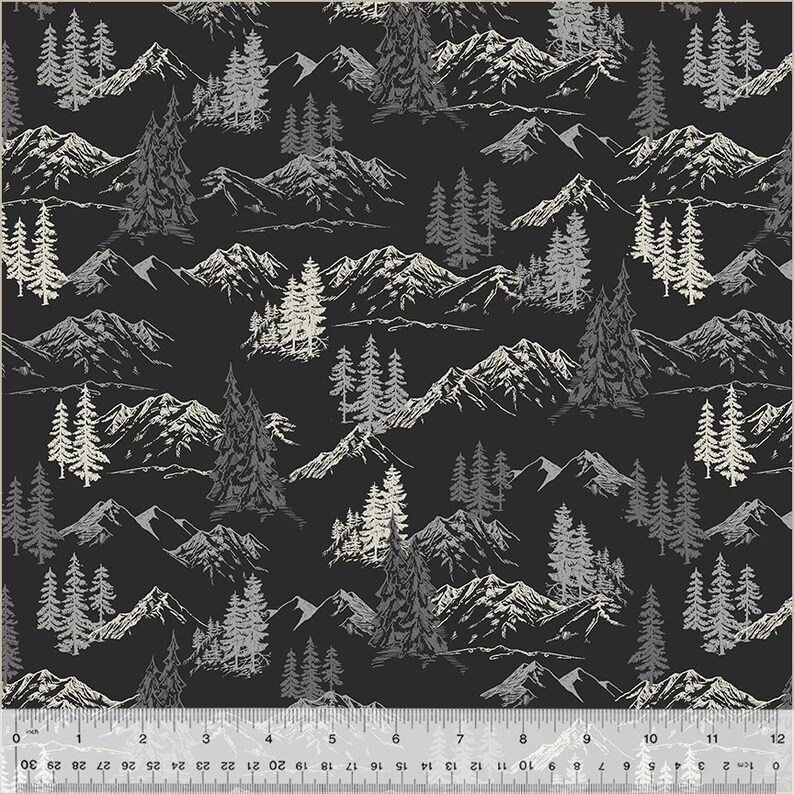 Aspen Precut Fat Quarter Bundle (mountains, Forest, Winter, Trees) by ...