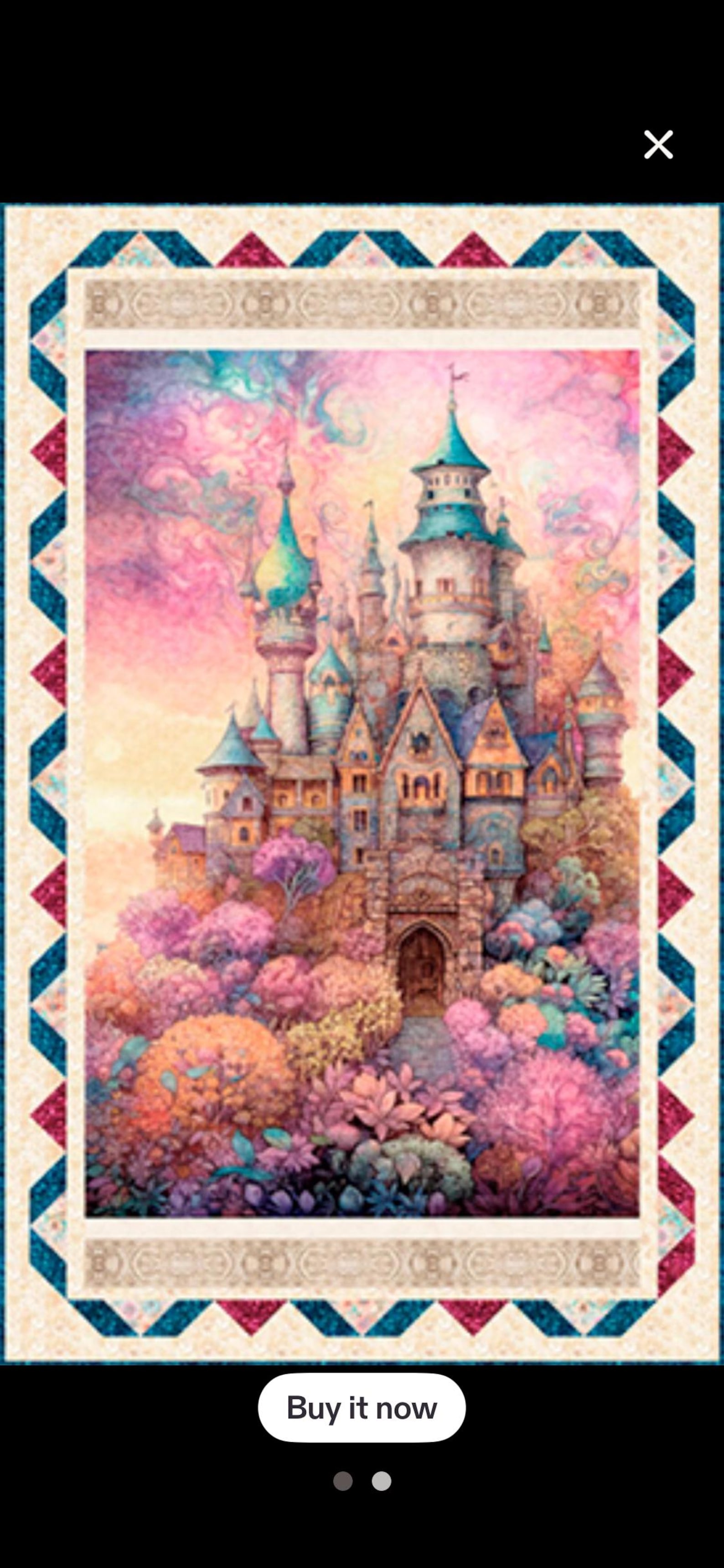 Enchanted Fairy Castle Wall Kit by Quilting Treasures | Finished Size ...
