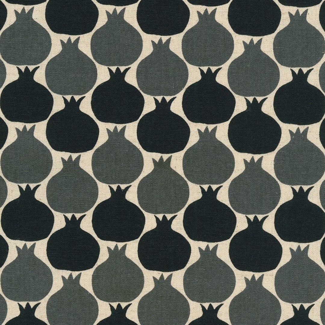 Cotton Flax Print in Black (onions) SB-850397D-1 - Priced/sold by the ...