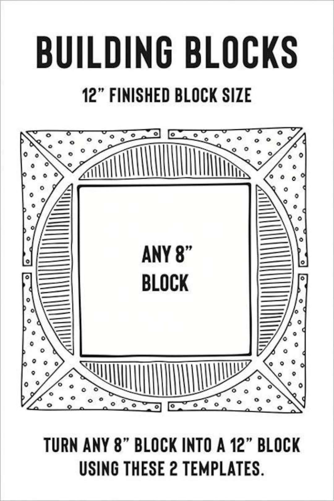 8 Inch Building Blocks - 12 Inch Finished | Acrylic Templates by Jen ...