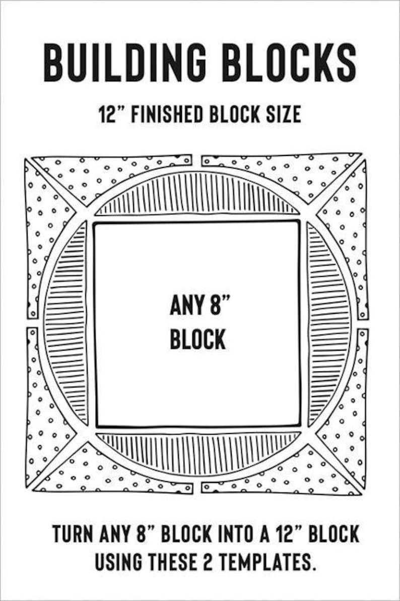 8 Inch Building Blocks - 12 Inch Finished | Acrylic Templates by Jen ...