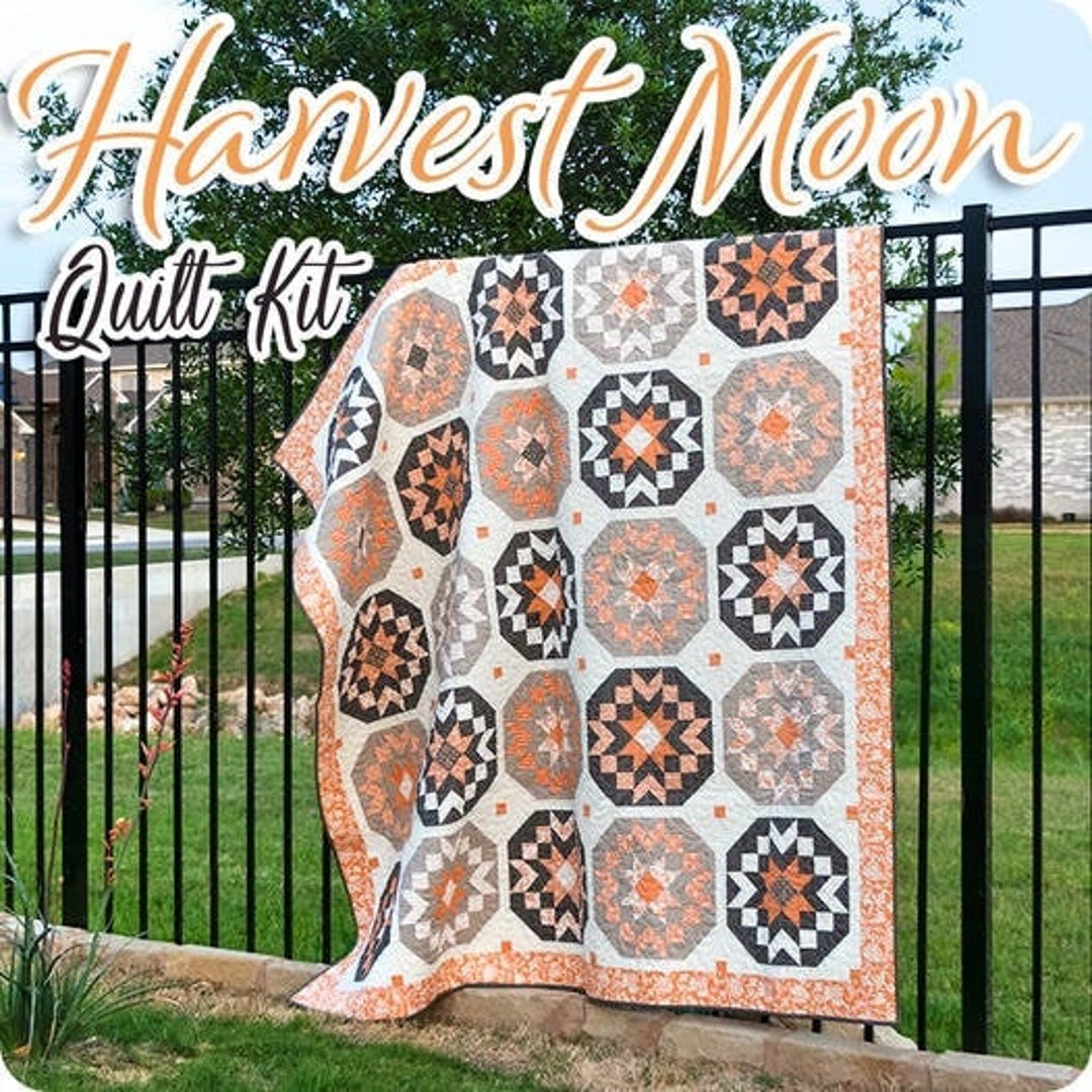 Pumpkins & Blossoms Kit Featuring the Harvest Moon Pattern by Fig Tree ...