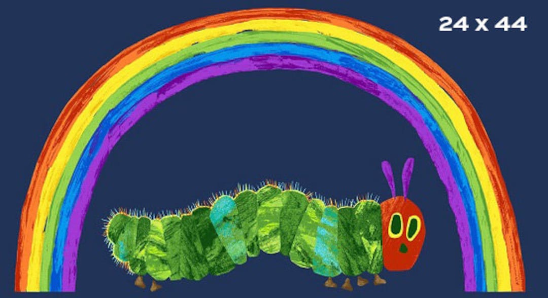 Very Hungry Caterpillar by Eric Carle A9597 B Panel 24" X 44" - Etsy