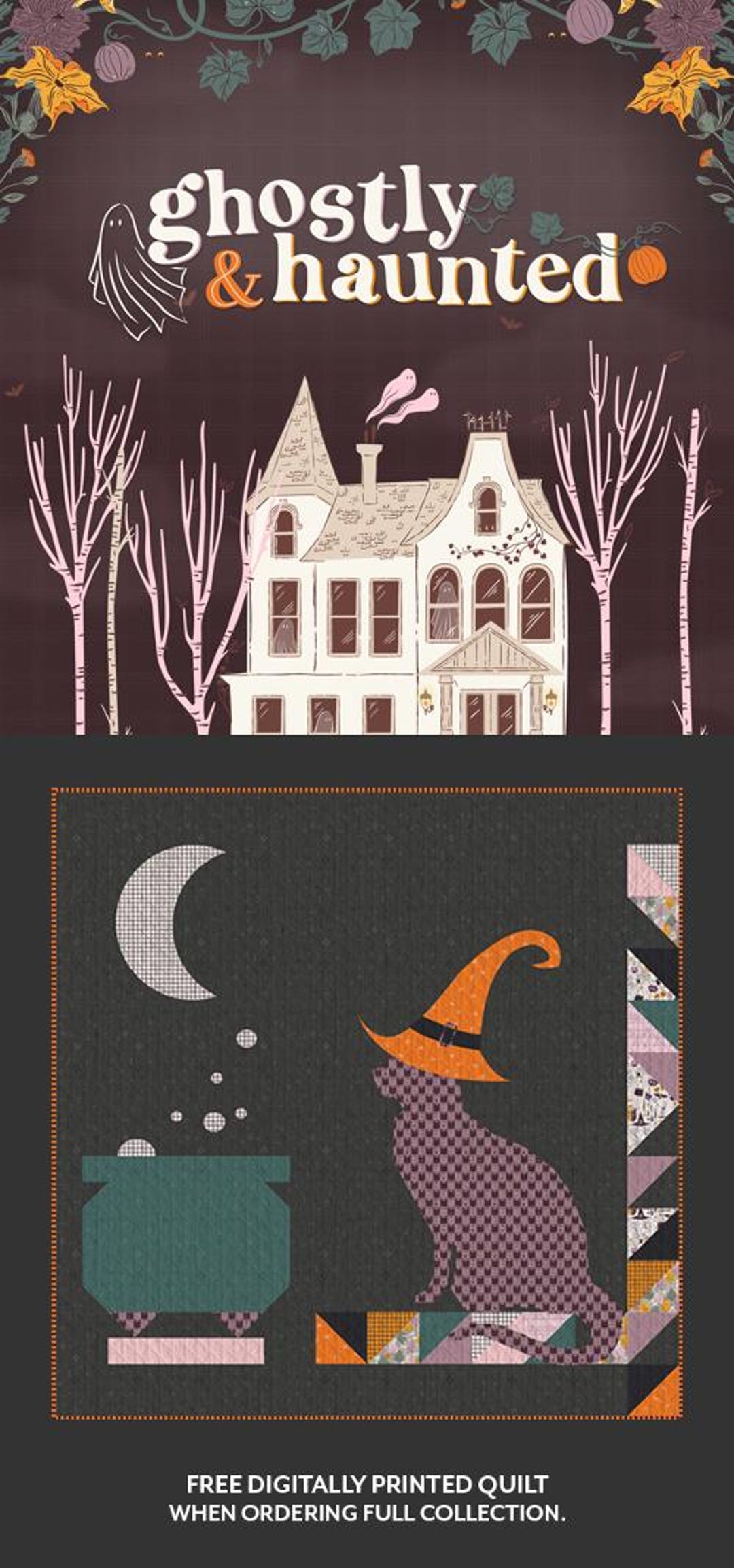 PREORDER: Ghostly and Haunted Fat Quarter Bundle of 17 Prints for Art ...