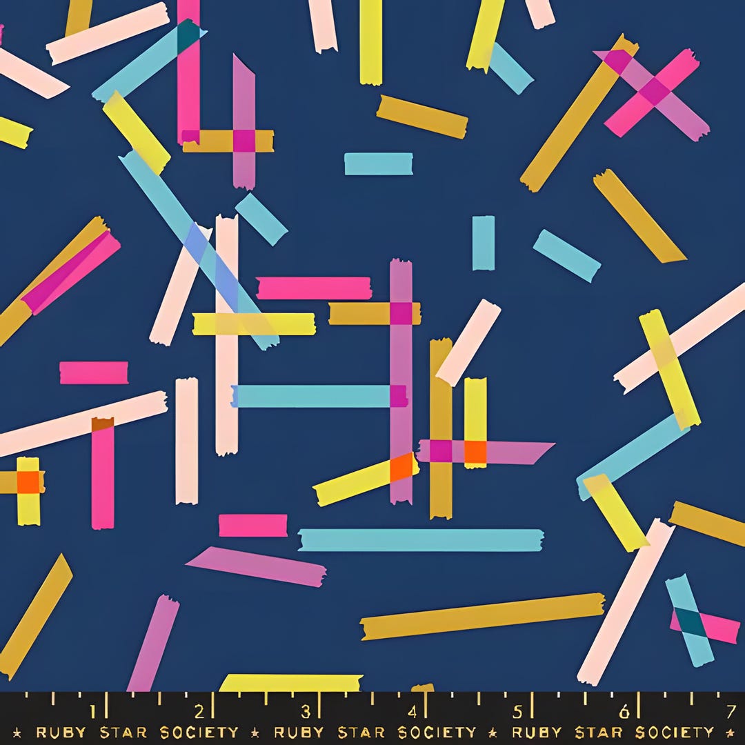 Washi Plus by Ruby Star Yardage RS1090 16 Bluebell | Priced by the Half ...