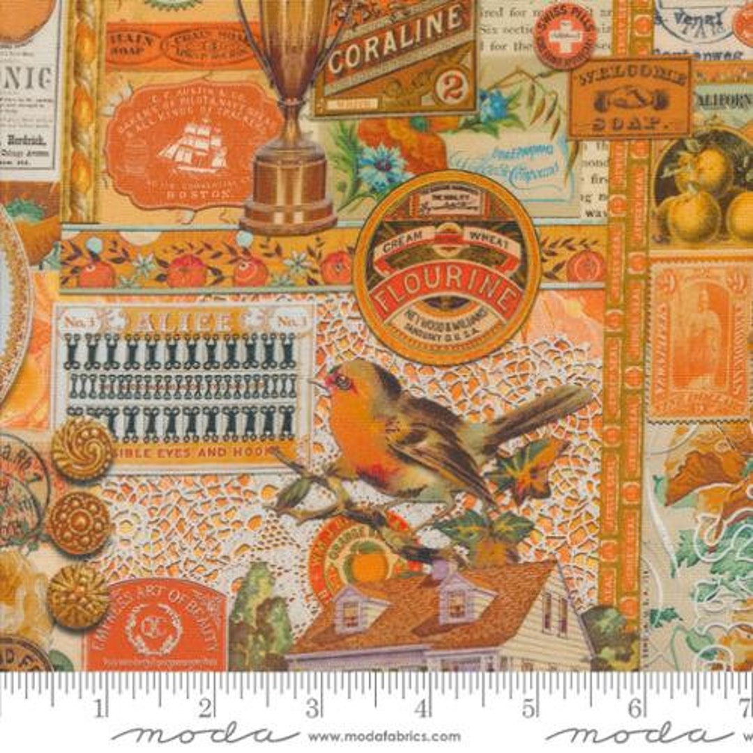 Curated in Color by Cathe Holden for Moda | 7460 13 Orange Collage ...