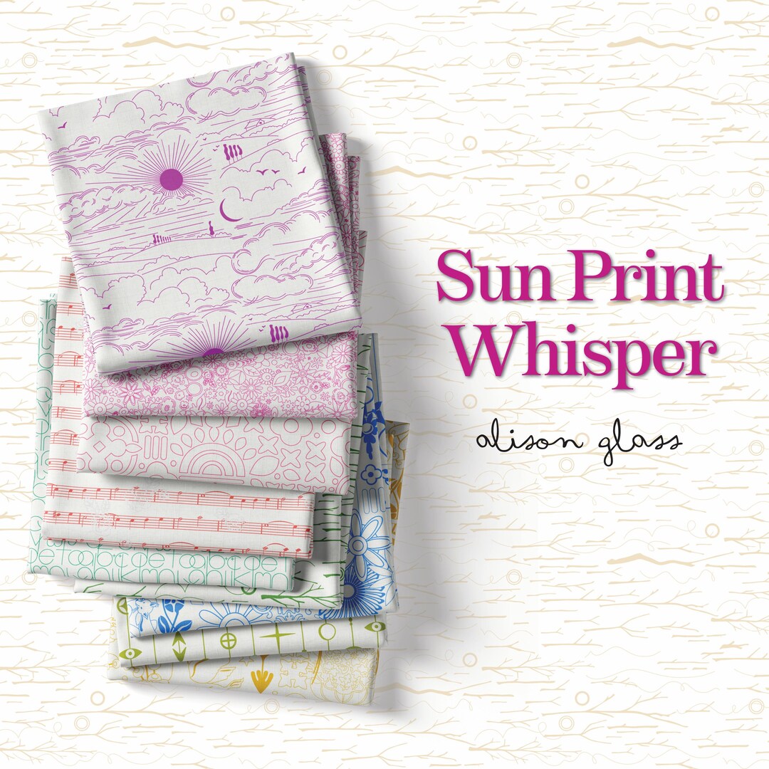 Sun Print Whisper Strip Roll (jelly Roll) | by Alison Glass 40 Assorted ...