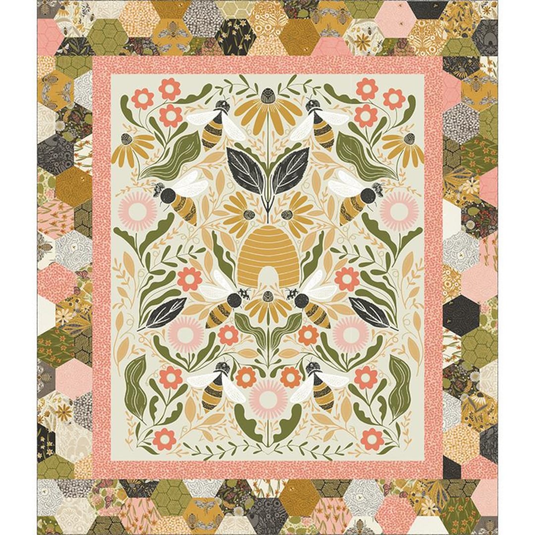 Bee Garden Kit by Gingiber for Moda , Quilter Gift, Modern Quilt Kit ...