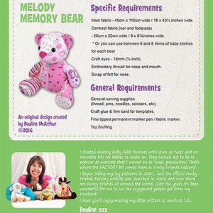 Melody Memory Bear by Funky Friends Factory - {paper Pattern} - Etsy