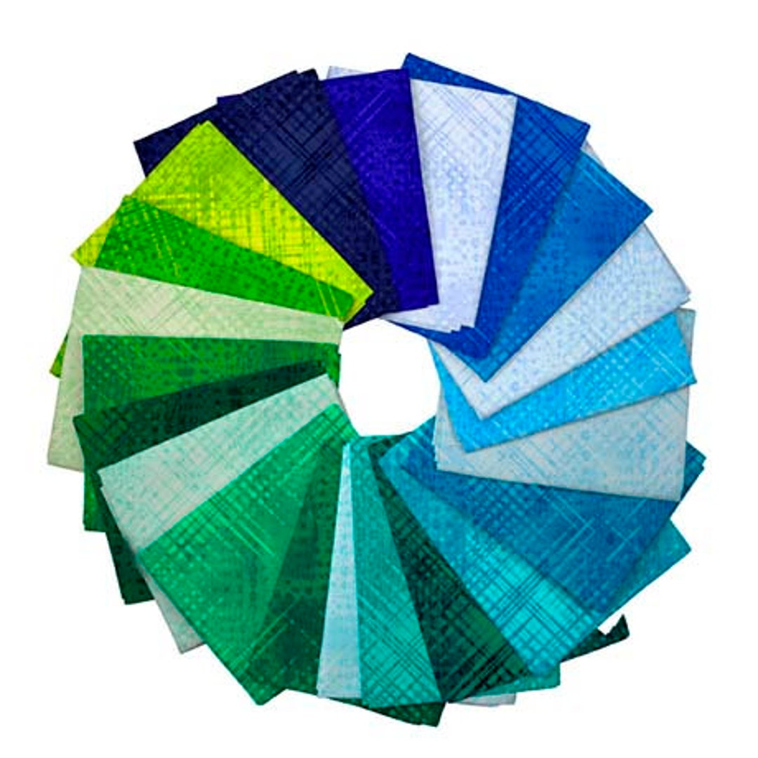 Vertex Bright Cool Fat Quarter Bundle | 21 Prints - Etsy