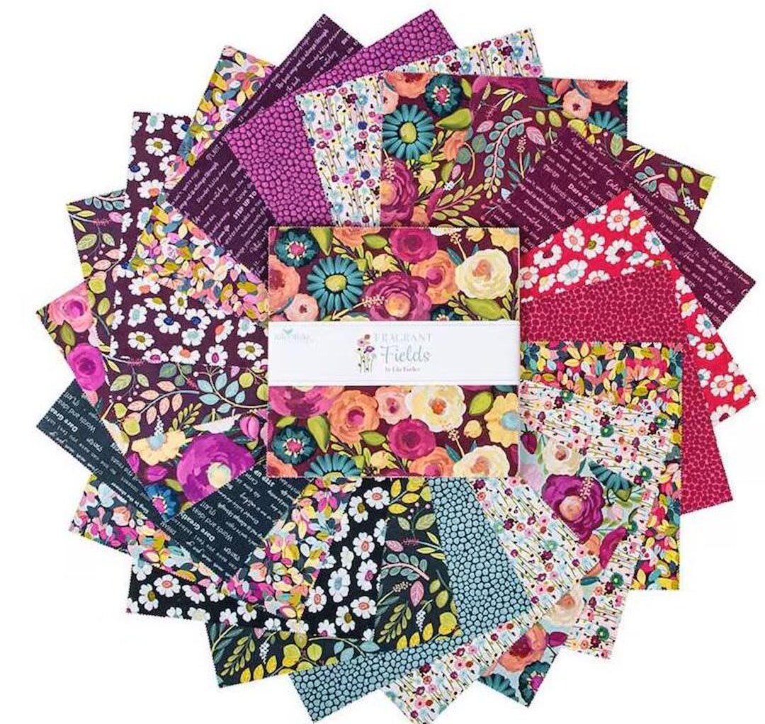 Fragrant Fields 5 Inch Stacker by Lila Tueller for Riley Blake charm Pack - Etsy