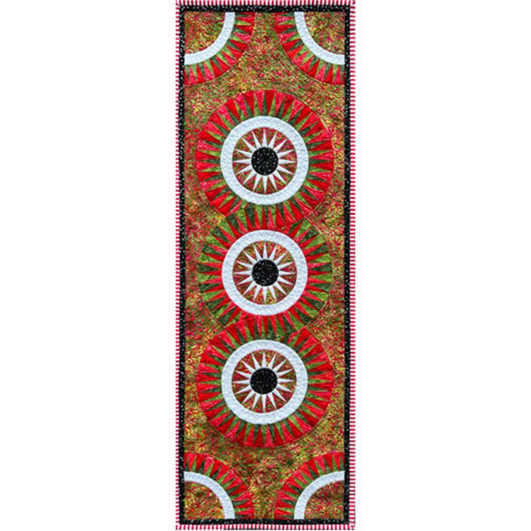 December Joy Table Runner Quilt Kit by Jacqueline De Jonge 20" X 60.5 ...