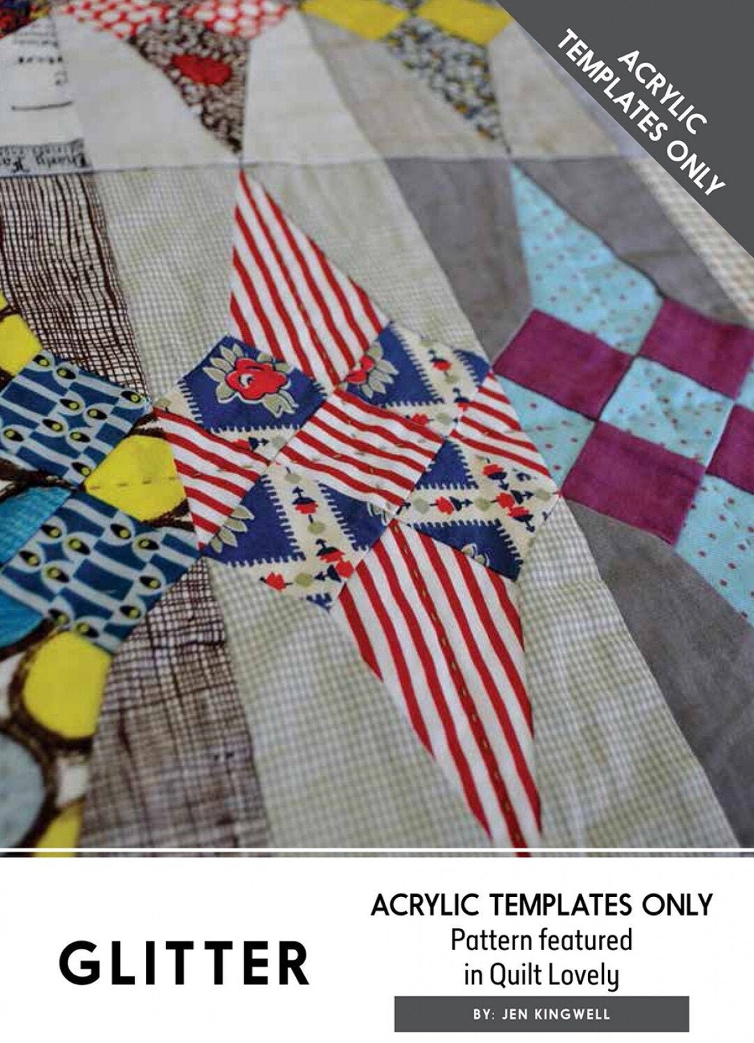 Glitter Acrylic Template Set by Jen Kingwell (quilt Lovely) - Etsy