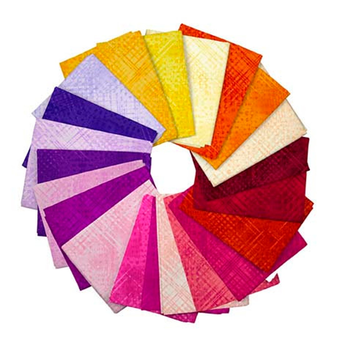 Vertex Bright Warm Fat Quarter Bundle | 21 Prints - Etsy