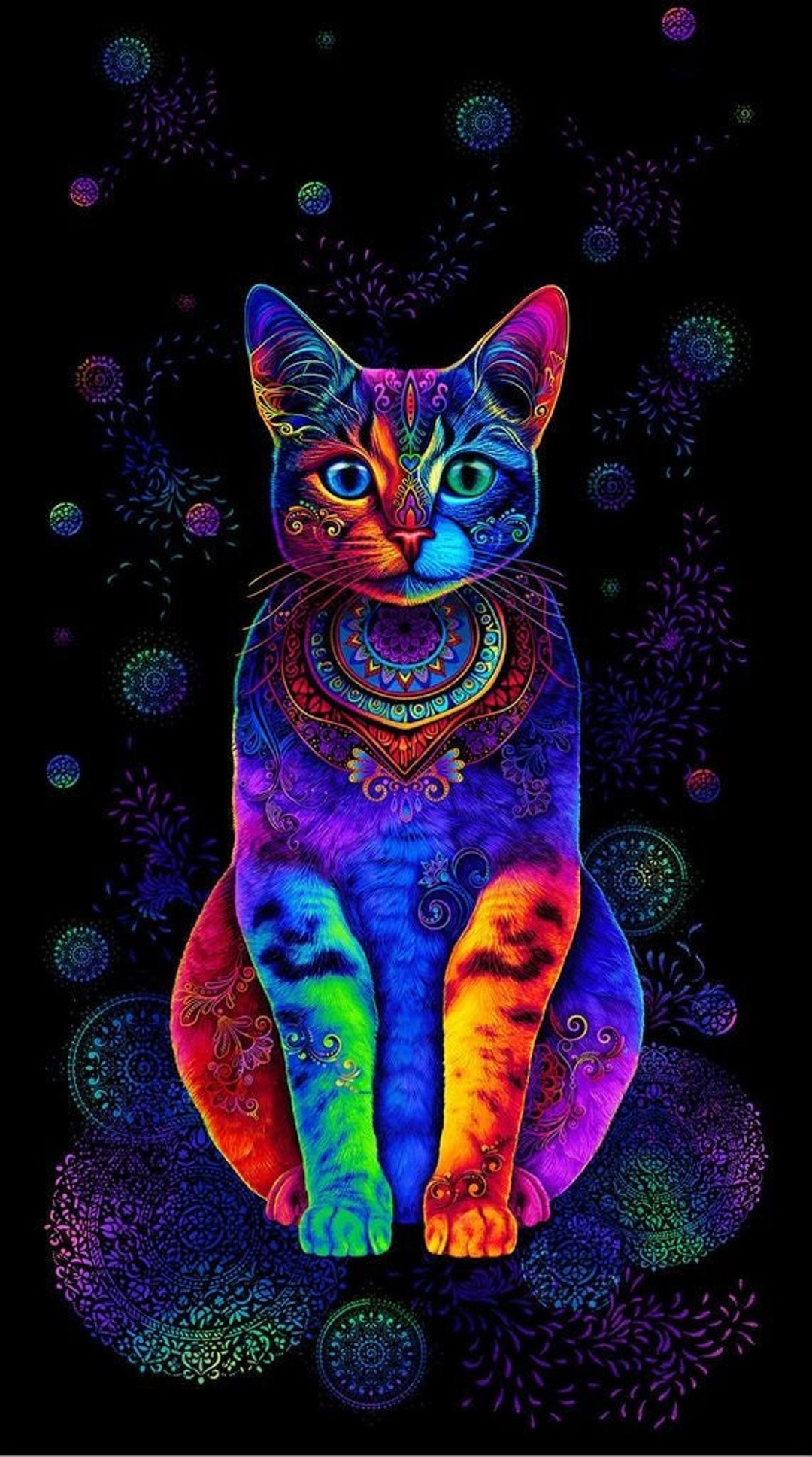 Wildcat Panel by Chong-a-hwang for Timeless Treasures | PANEL-CD3030 ...