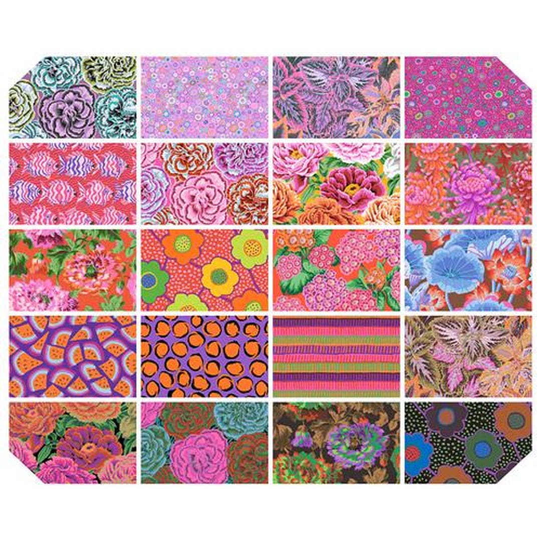 Preorder: Kaffe Fassett Collective Hot Collection 5" Charm Pack | Expected August 2025 - Etsy