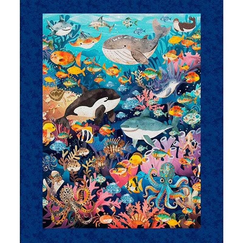 Ocean Quilt Panel - Etsy