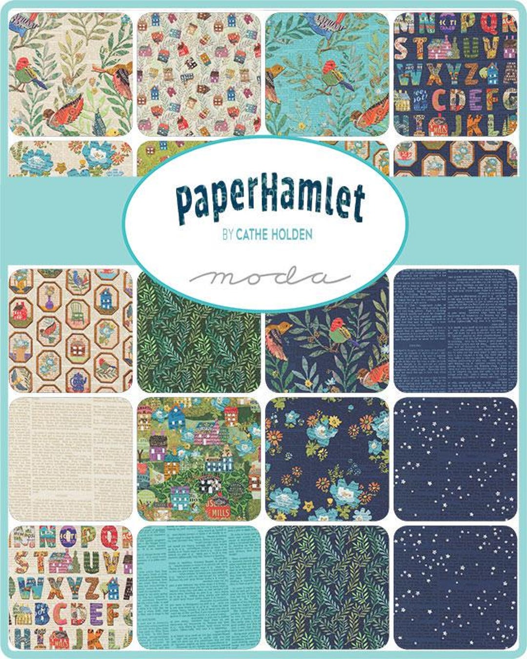 Preorder: Paper Hamlet Fat Quarter Bundle of 20 Prints by Cathe Holden ...