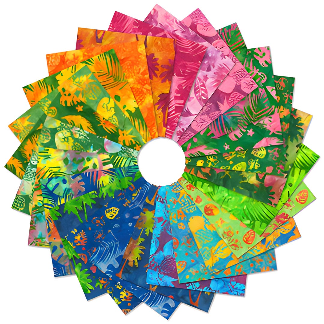 PREORDER: Artisan Batiks Tropic Flora Fat Quarter Bundle 2371-24- July ...