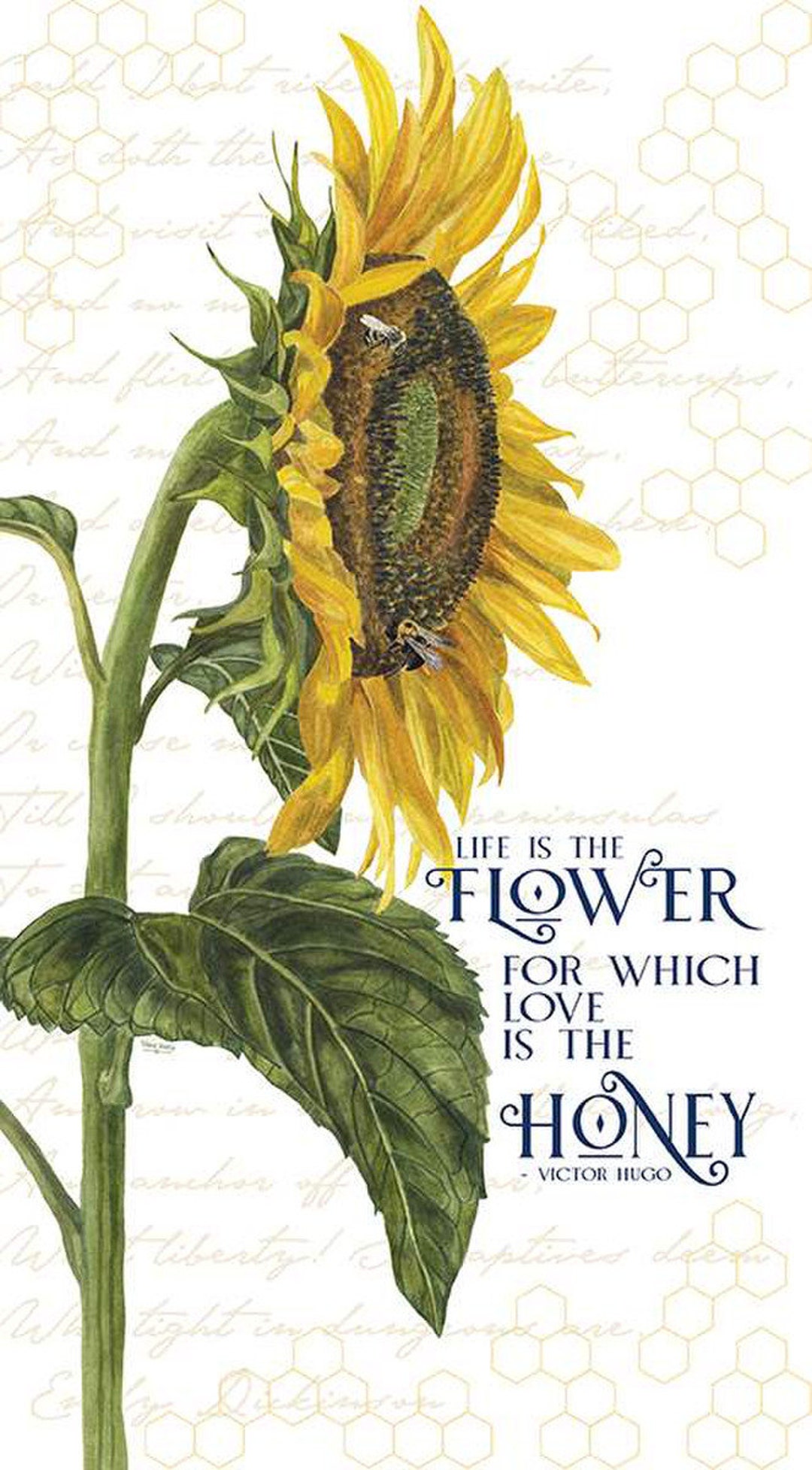 Preorder: Honey Bees and Flowers Please Life is the Flower Panel by ...