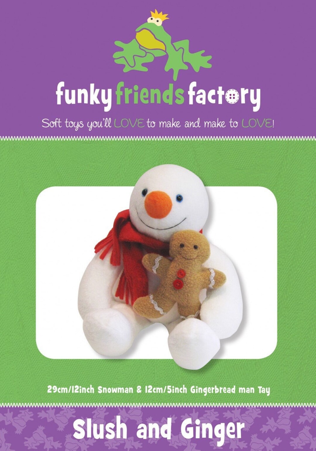 Slush the Snowman and Ginger by Funky Friends Factory - {paper Pattern ...