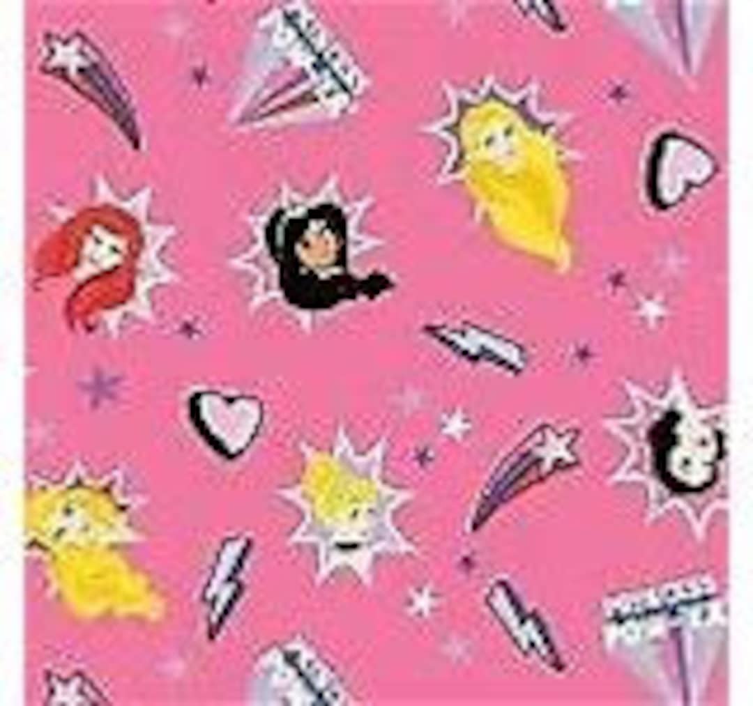 Pink Disney Tossed Princess Burst 85101607-3 - Priced/sold by the Half ...