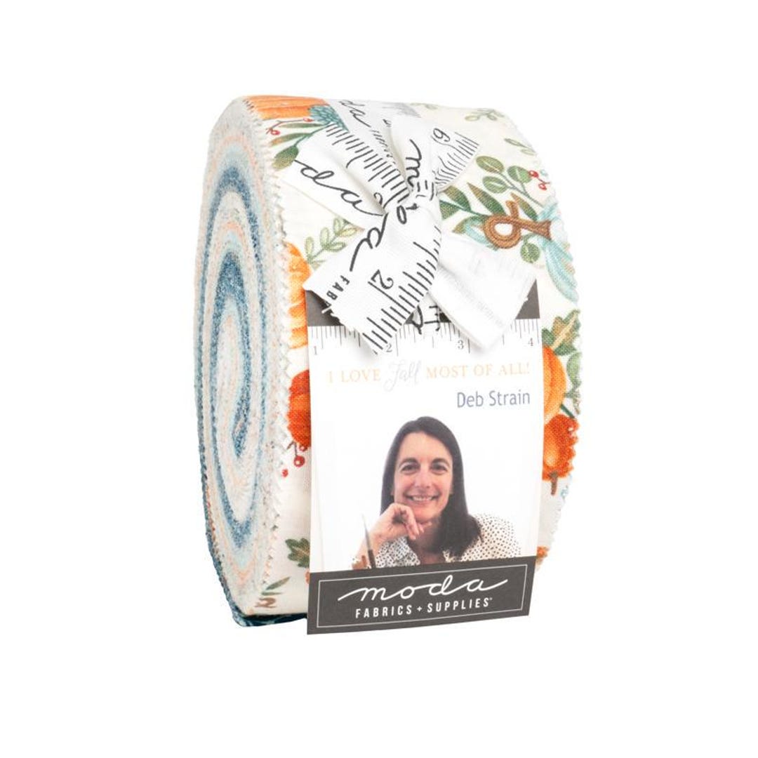I Love Fall Jelly Roll by Deb Strain for Moda | 40 Assorted 2.5" X 44 ...
