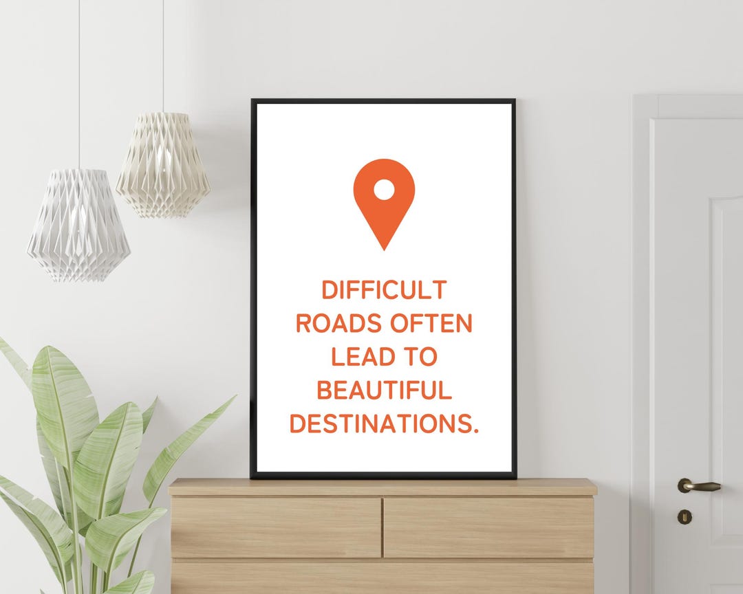 Inspirational Quote Art Print, Motivational Home Decor (digital ...