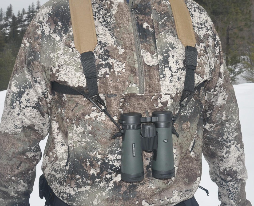 Binocular / Camera Harness Coyote Tan W/ Adjustable Elastic Carrier ...