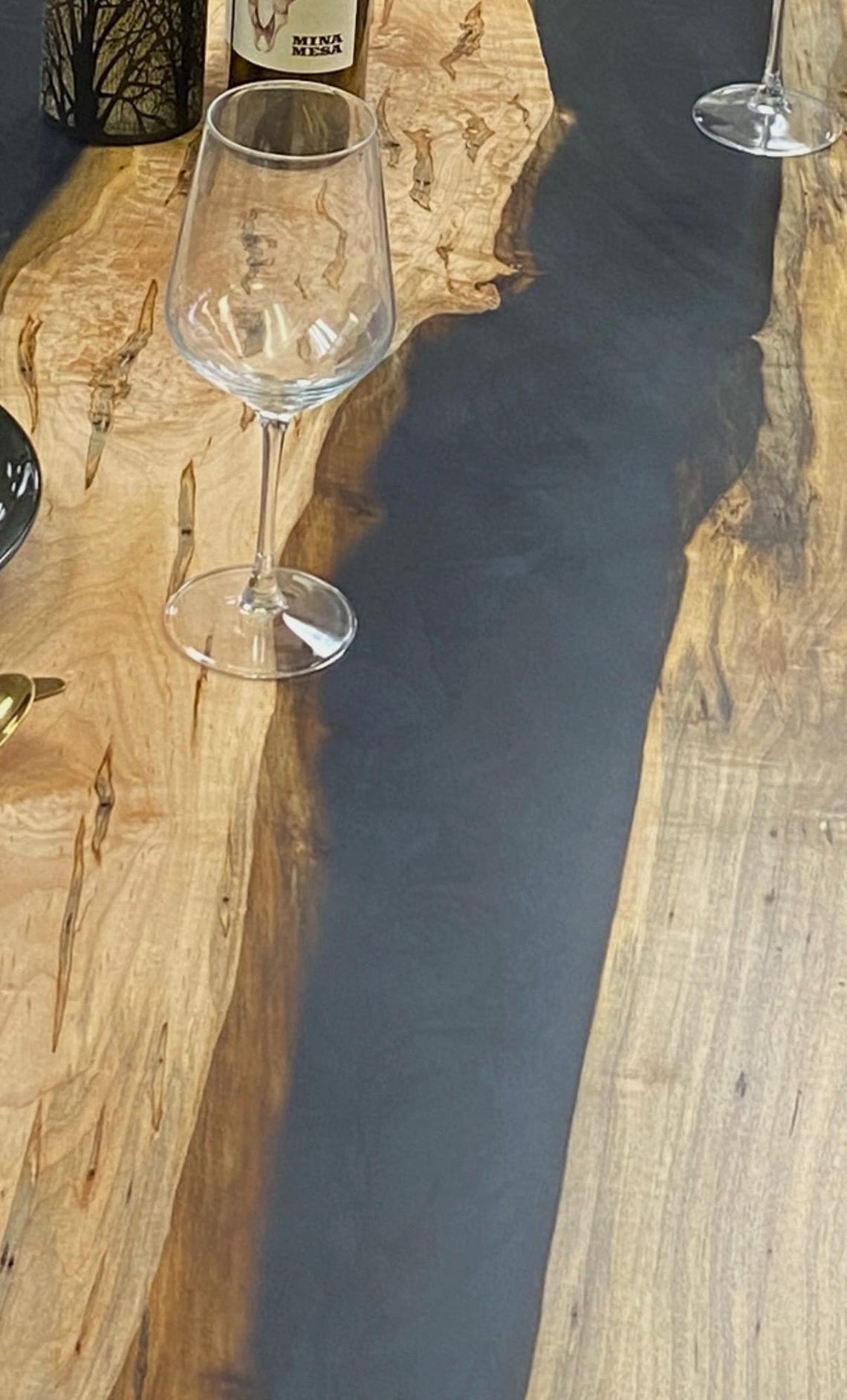 Live Edge Maple & Epoxy River Dining Table Handcrafted by Atlanta ...