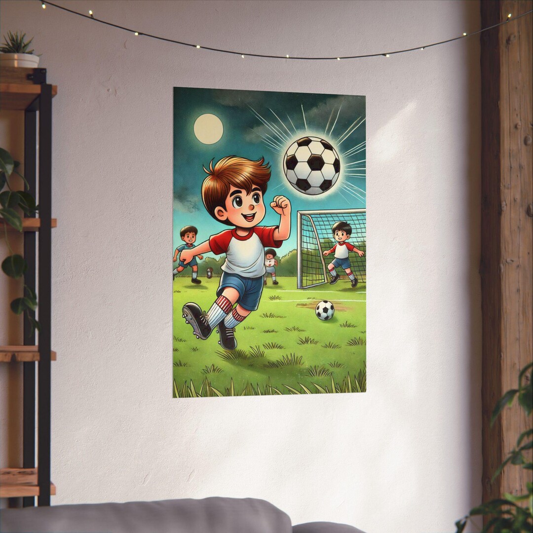 Kids Soccer Motivational Posters, Sport Room Decor, Youth Soccer Art ...